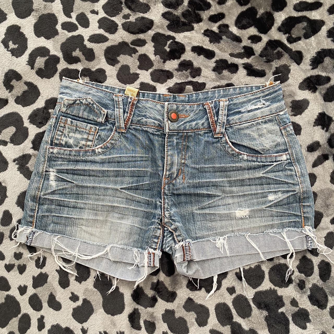 J.R jeans denim blue distress shorts Super cute and... - Depop