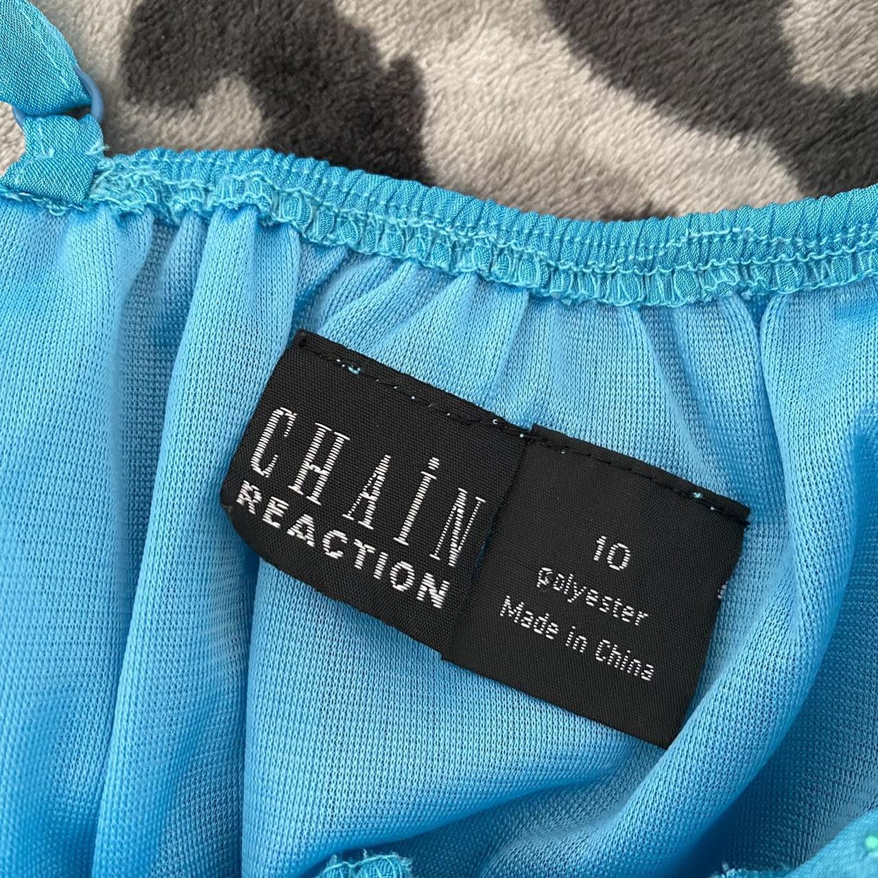 2000s blue sequence flow top Very Y2k #2000s #y2k... - Depop