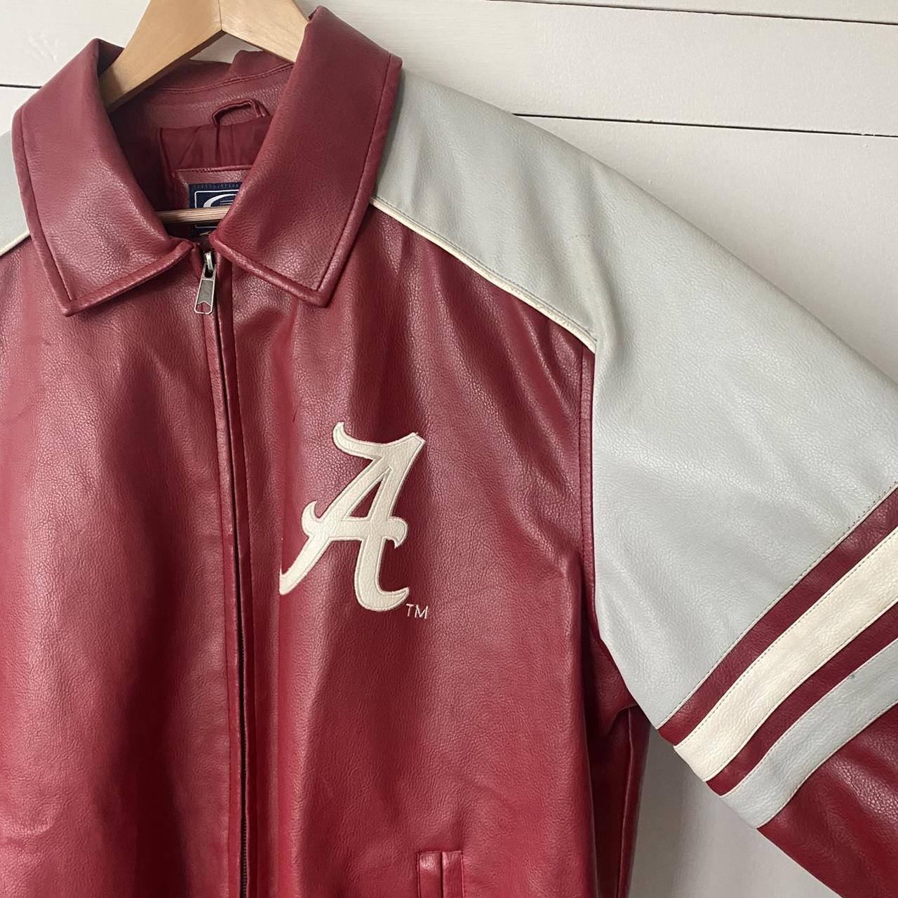 Amazing real leather ‘Alabama’ varsity jacket in a... - Depop