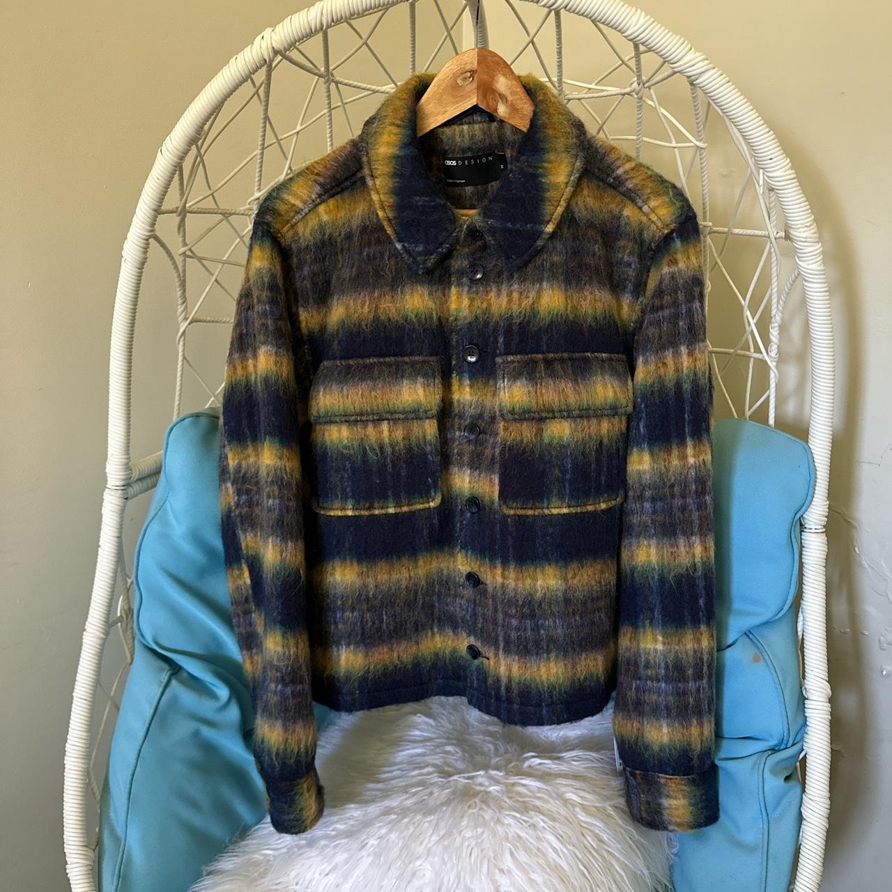 ASOS Design wool blend textured jacket Size XS... - Depop