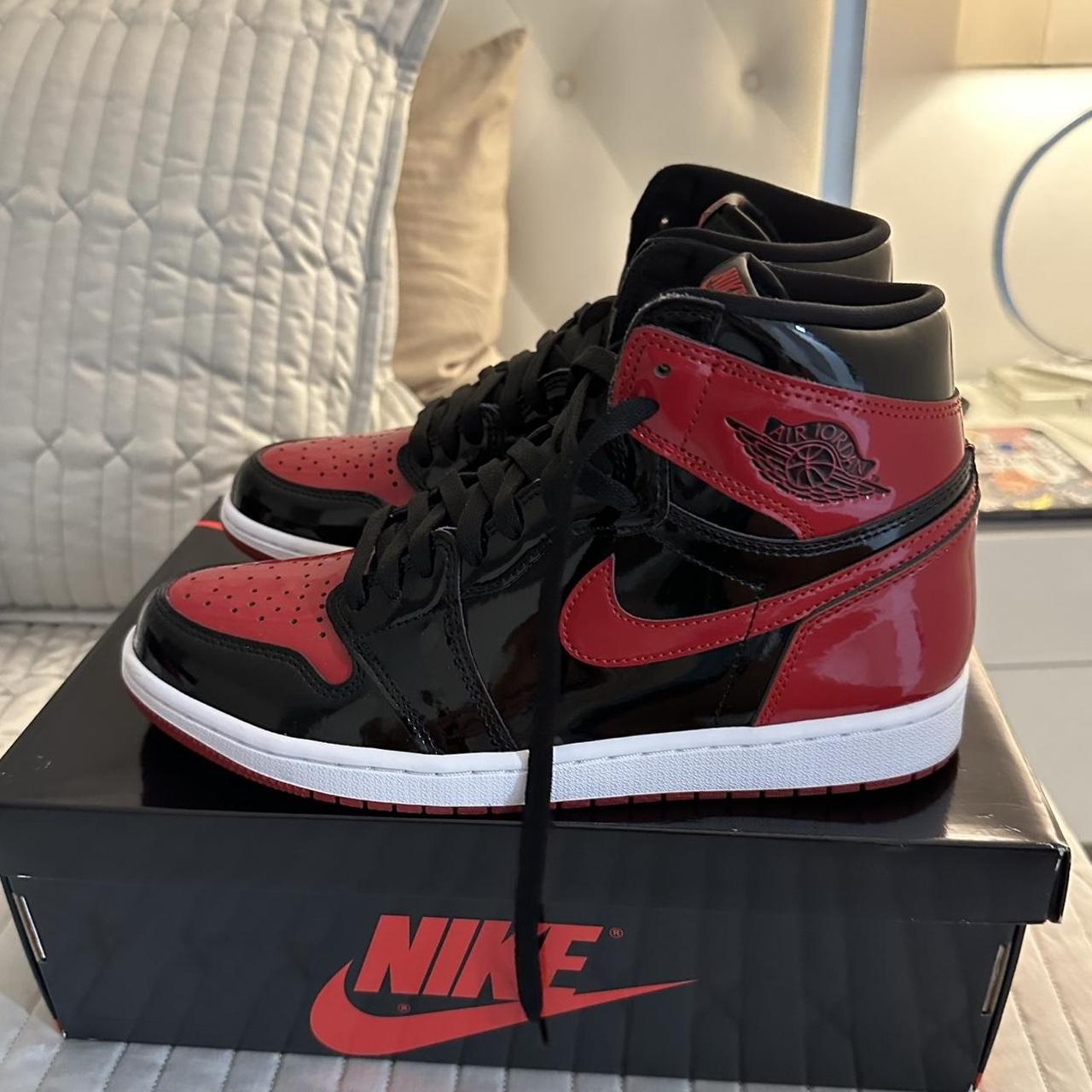 Jordan 1 Patent Bred Sz 10 - Depop