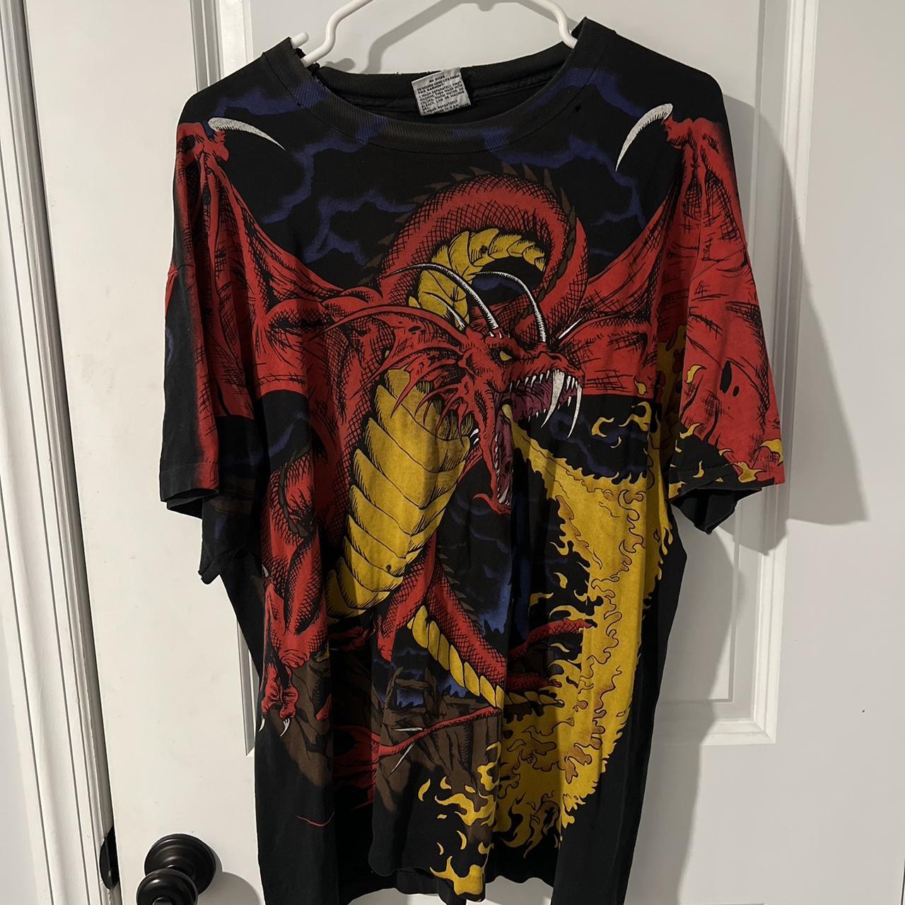 Vintage 1993 Liquid Blue Dragon... - Depop