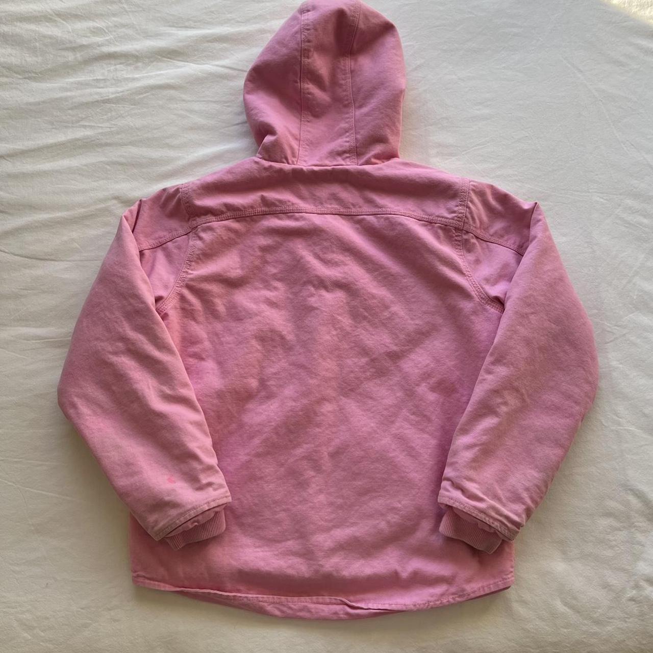 vintage 90s pink carhartt jacket bubblegum pink,... - Depop