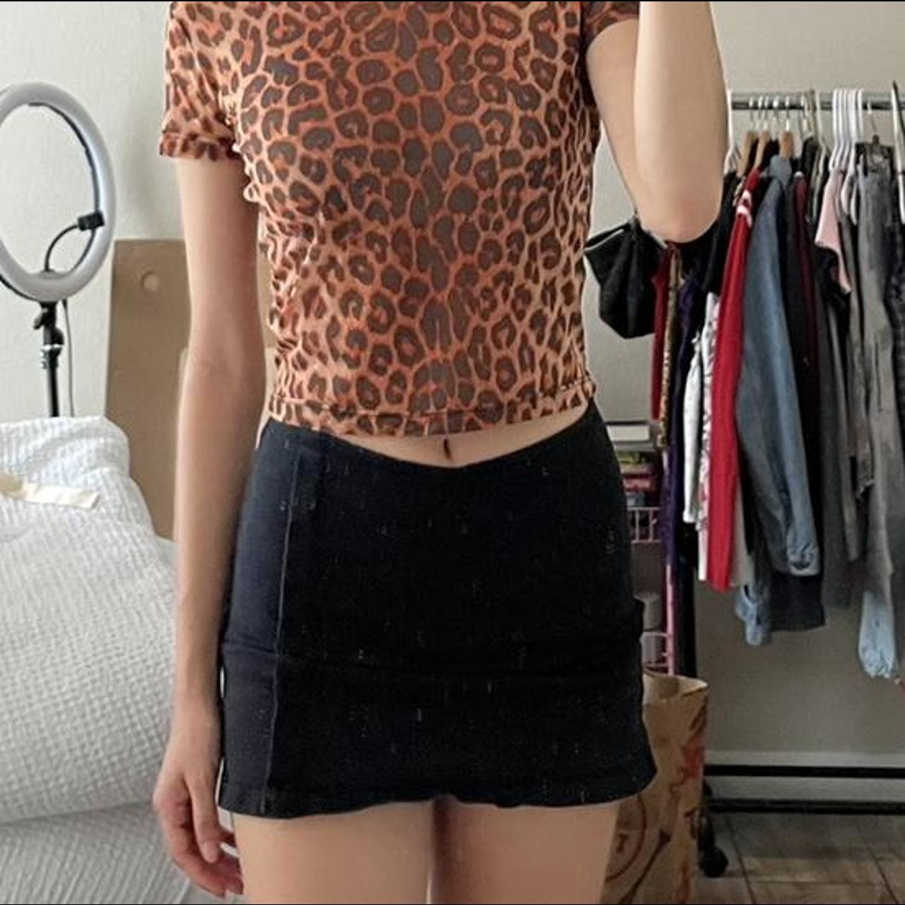 Y2K CLASSIC 90’S BASIC BLACK MINI SKIRT -brand is... - Depop
