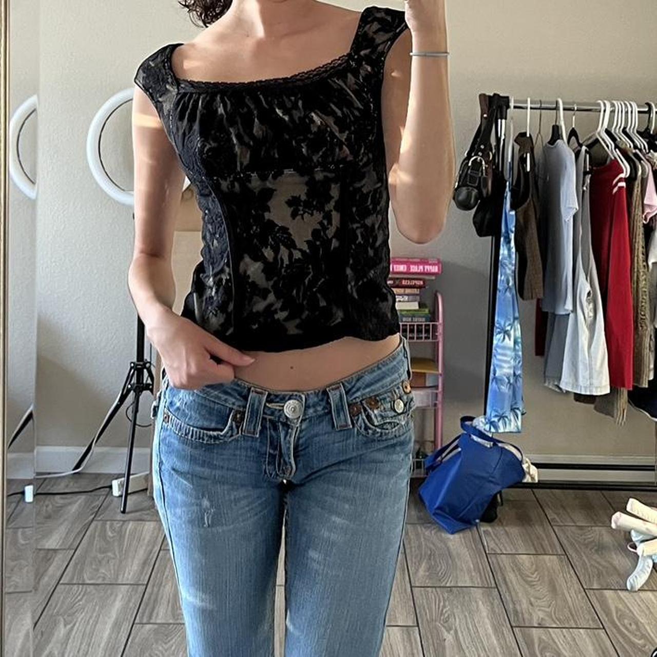 GORGEOUS VTG 90’S BODY CENTRAL LACE BABYDOLL BUSTIER... - Depop