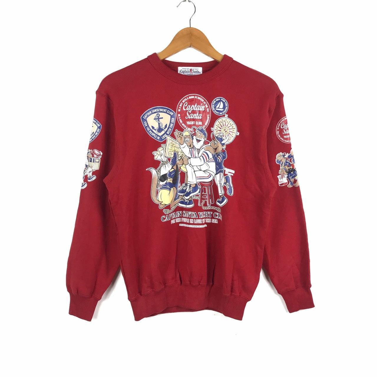 rare !!! vintage captain santa yacht club big logo... - Depop