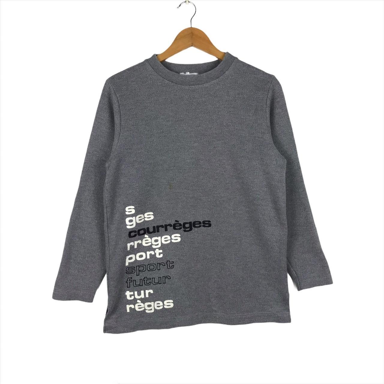 Courrèges Men's Grey Sweatshirt | Depop