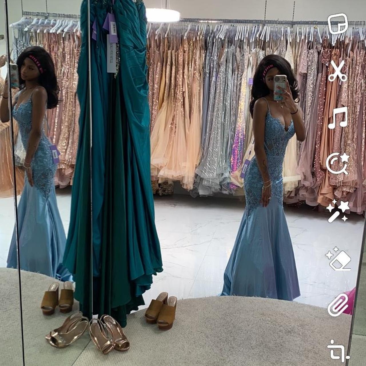 x small prom dress, only worn once. originally was a... | Depop