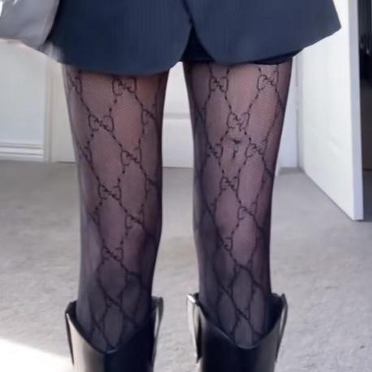 Gucci tights small rip on the high thigh - Depop