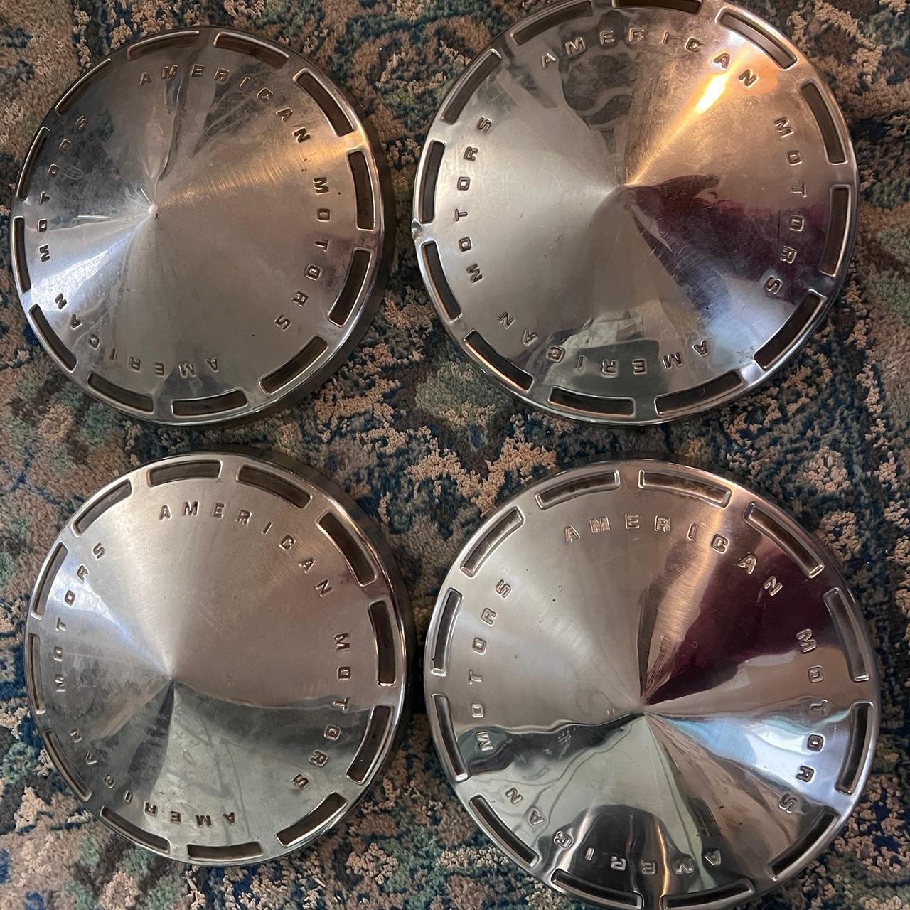 -Set of Four AMC American Motors 10" Hubcap -chrome... | Depop