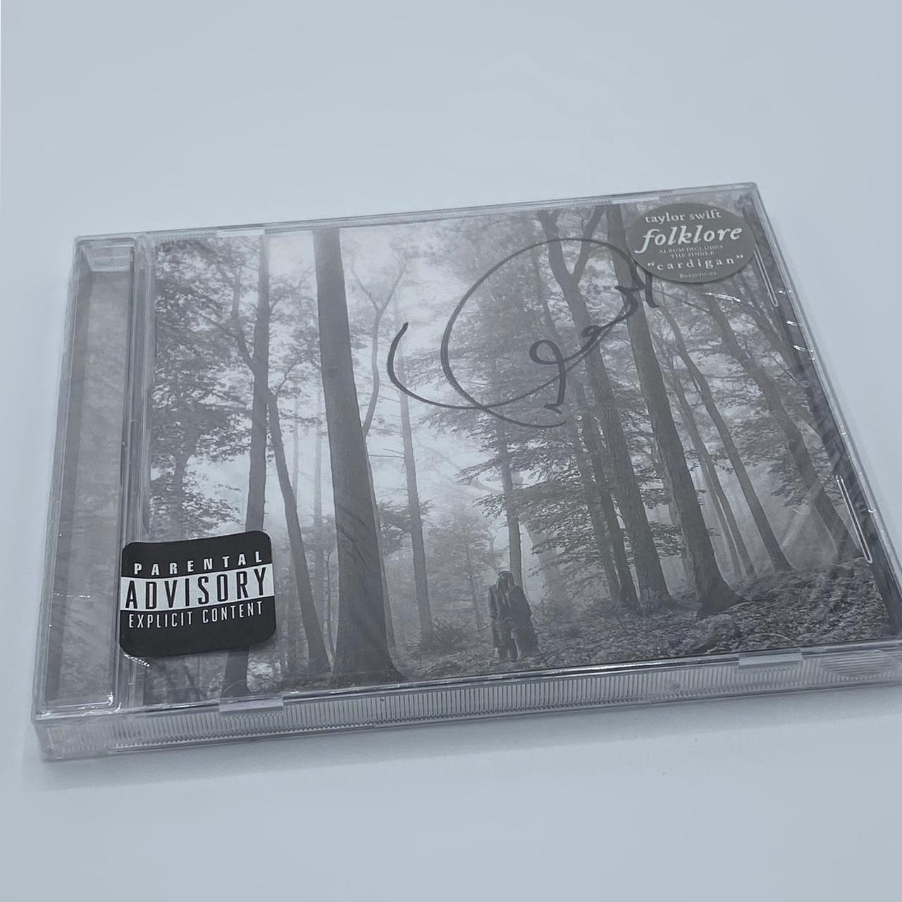 Taylor Swift Official Signed Folklore CD SEALED - Depop