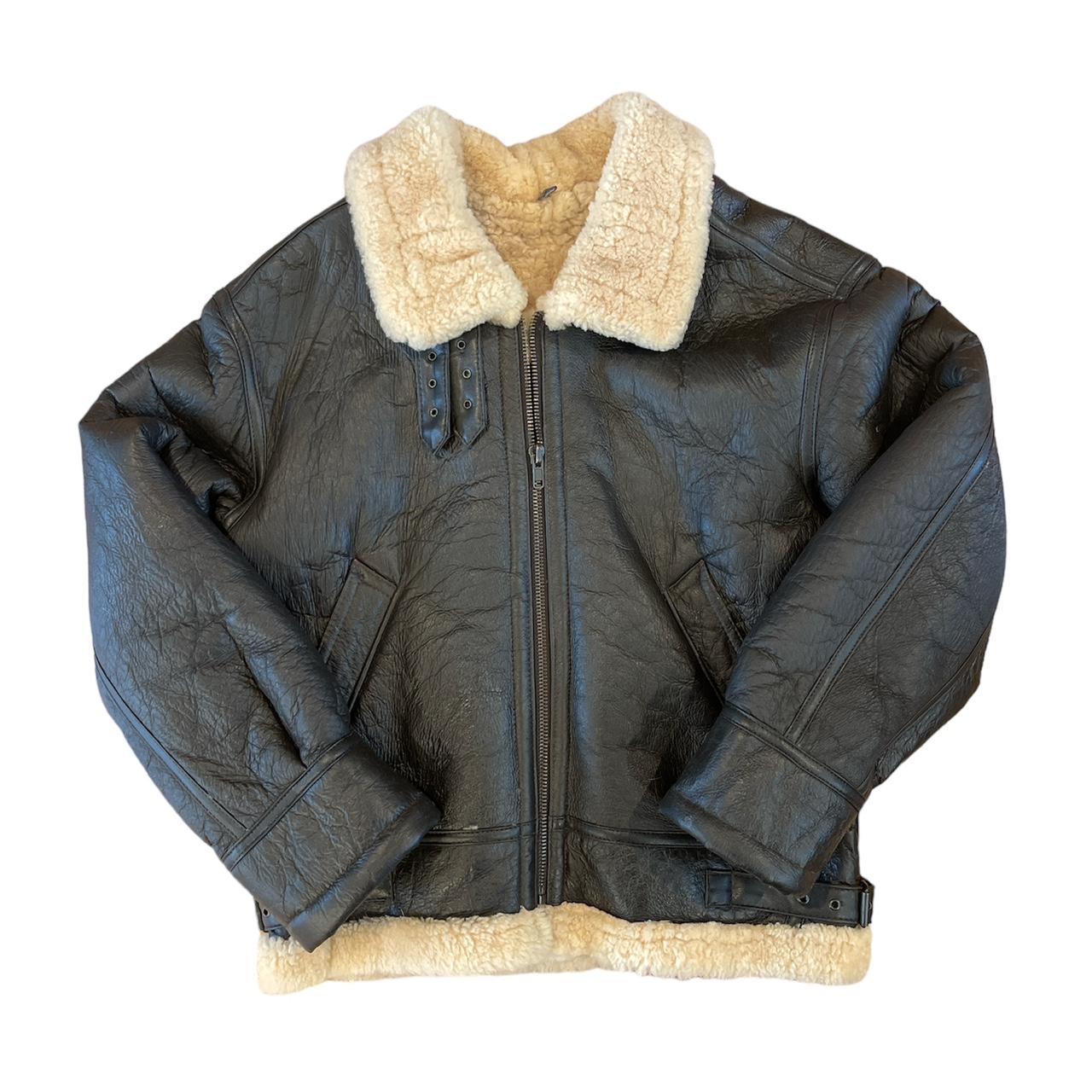 Vintage Bomber Aviator Jacket US Air Force aviator... - Depop