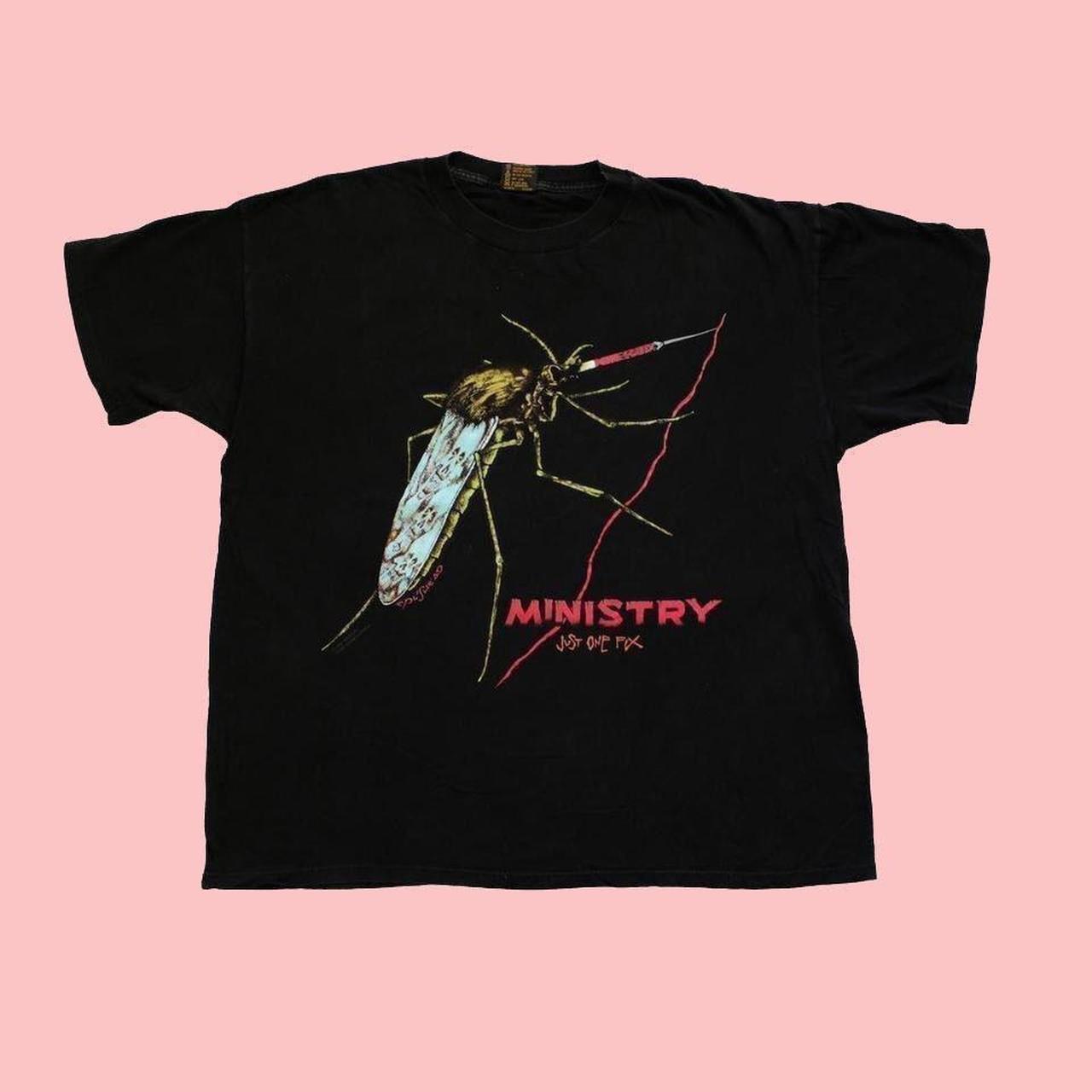 Ministry Just One Fix Song T shirt Vintage Graphic... | Depop