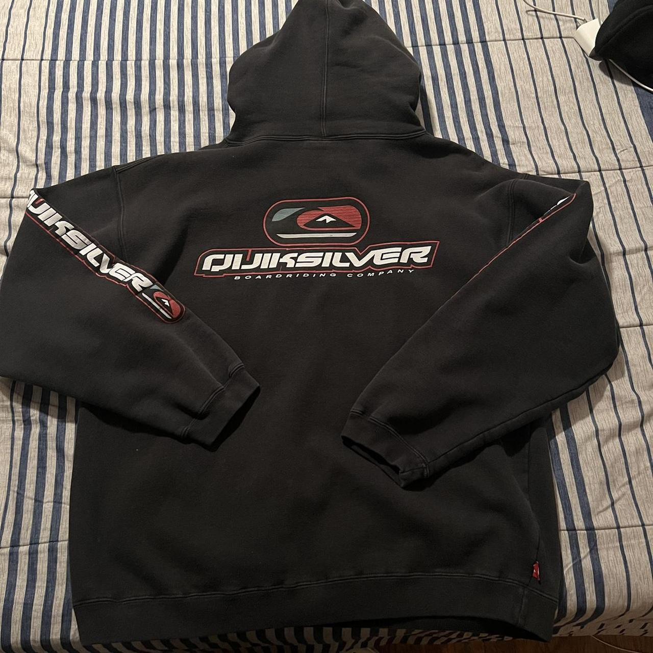 Quicksilver men’s hoodie Thick material Oversized... - Depop