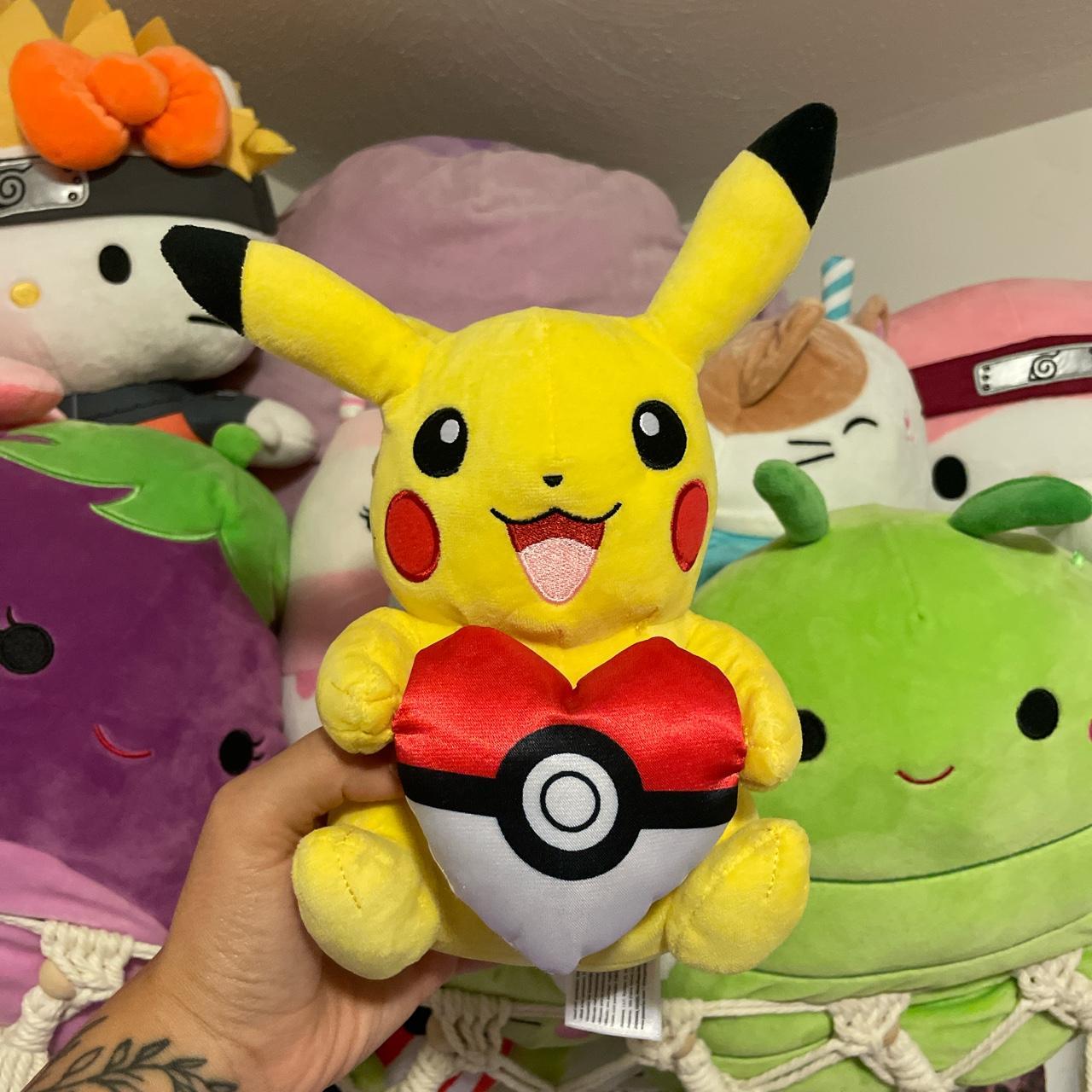 Pikachu Pokémon heart pokeball Plush - Depop