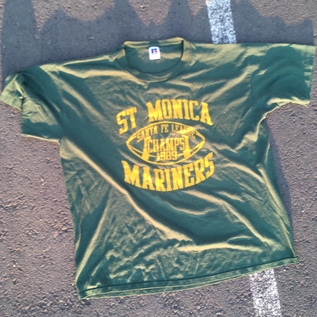80’s rusell st.monica football tee Sweet 80’s... - Depop