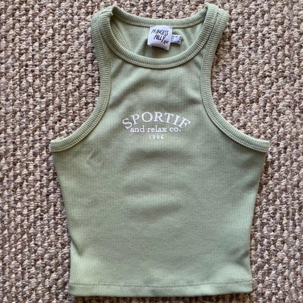 Princess Polly Racer Back Tank Top 💚 Size: 2... - Depop