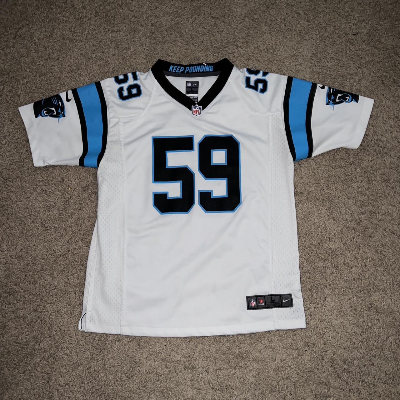carolina panthers NFL jersey size youth L perfect... - Depop