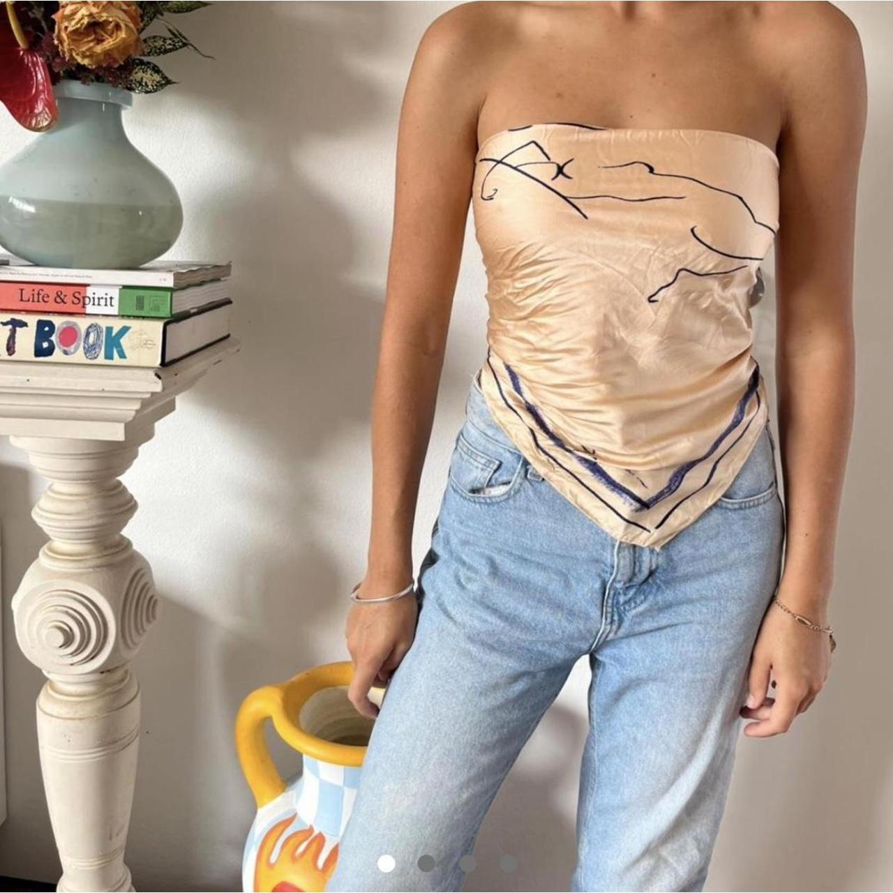 Dylan KAIN - scarf worn as top.... - Depop