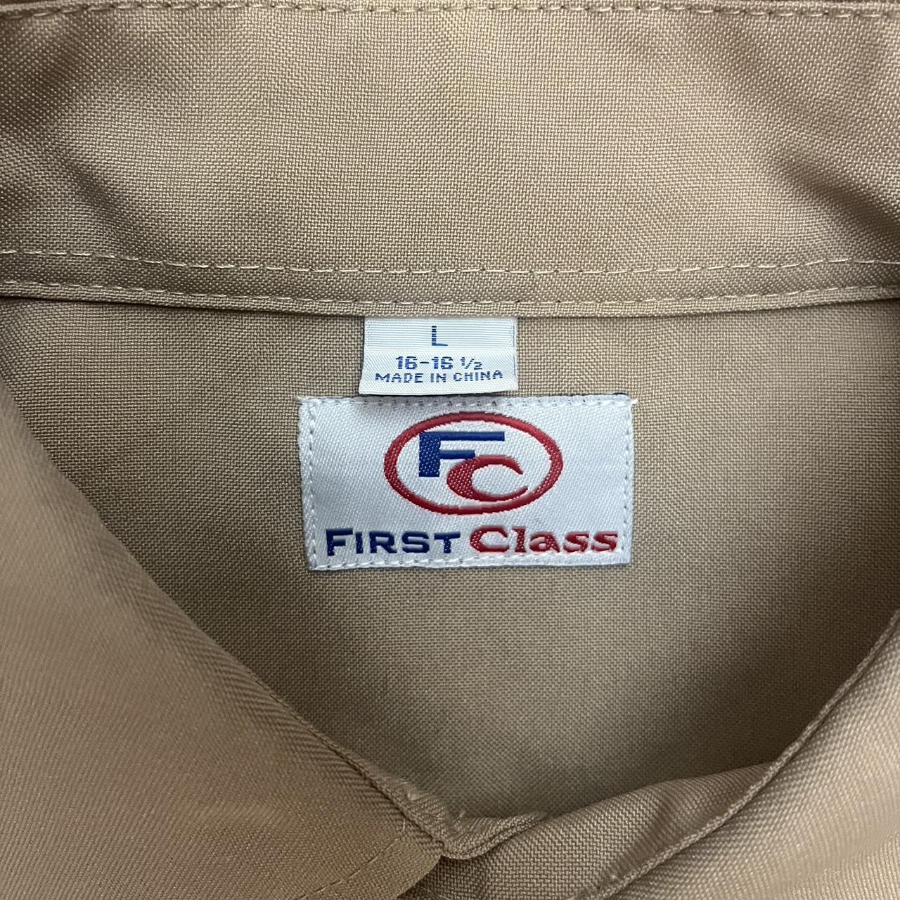 First Class collared work shirt. Size L, never worn. - Depop