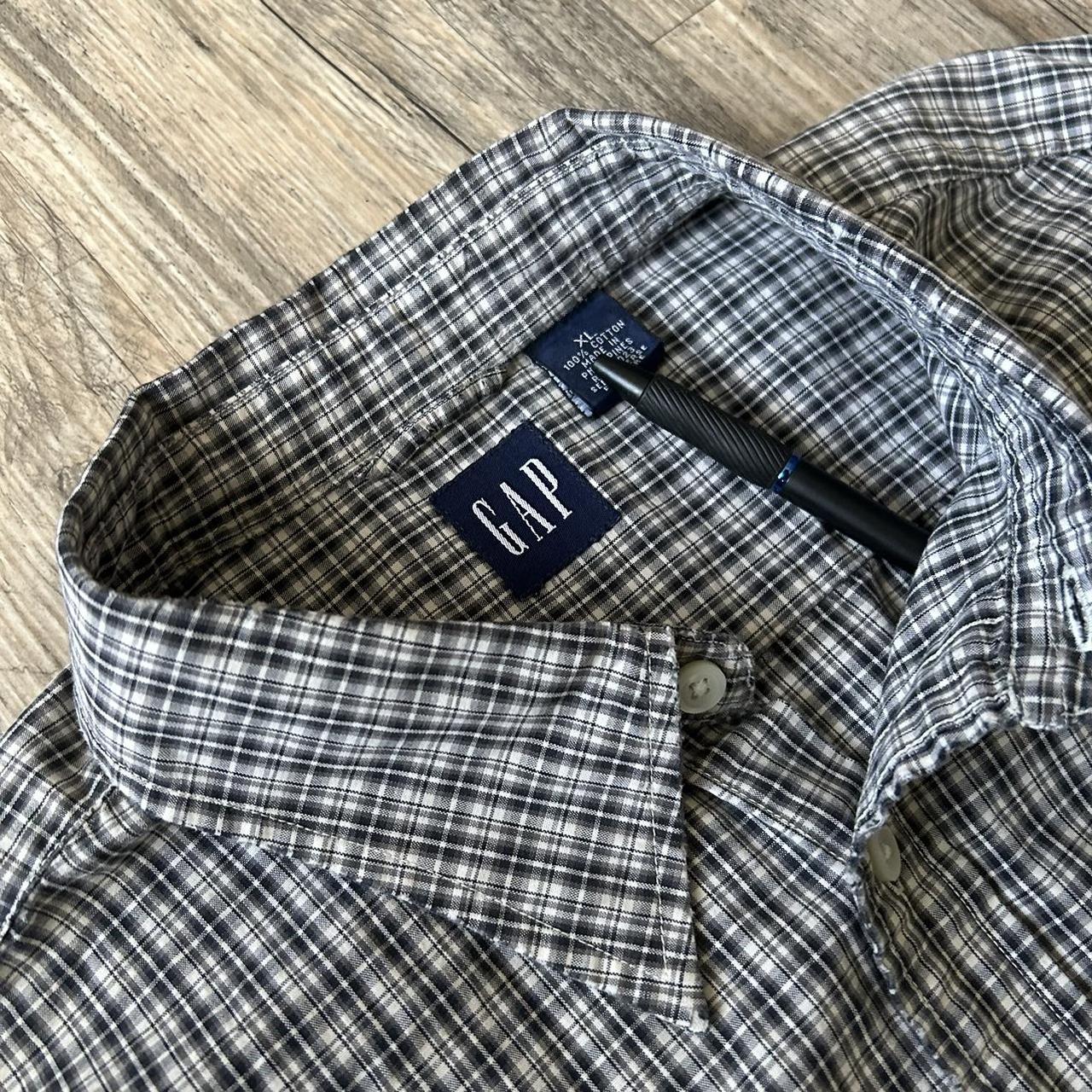 2000s Grunge Button Up Nice pattern. No... - Depop