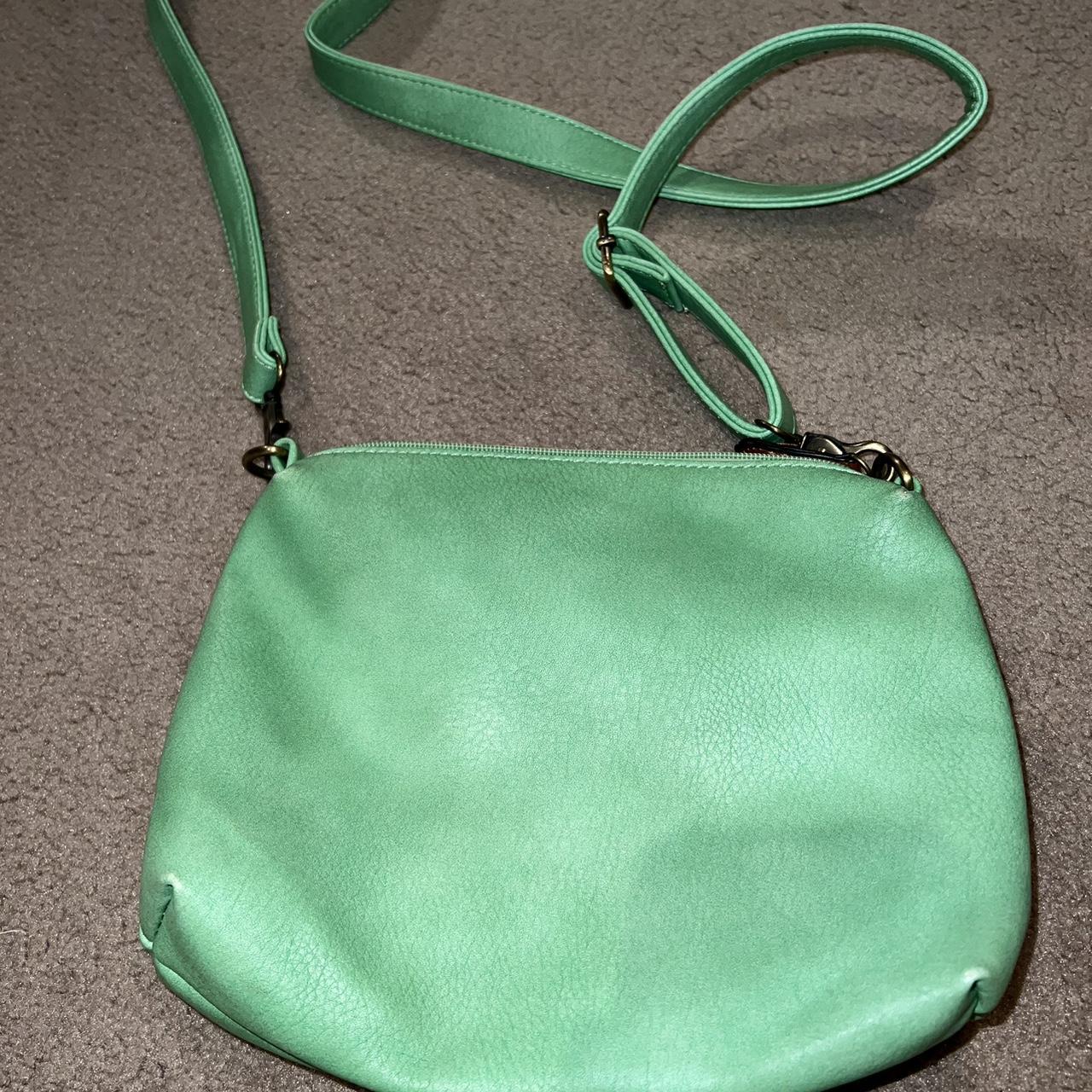 Light green cross body bag, super cute as a... - Depop