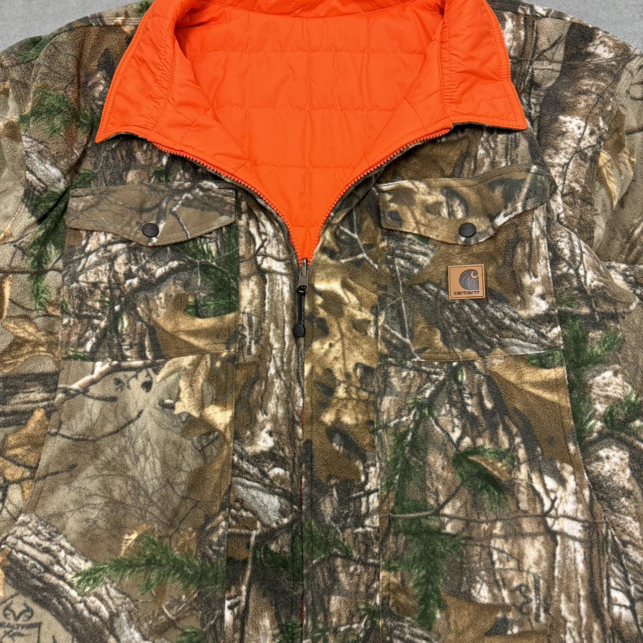 Vintage reversible Carhartt camo jacket P2P 30 in L... | Depop