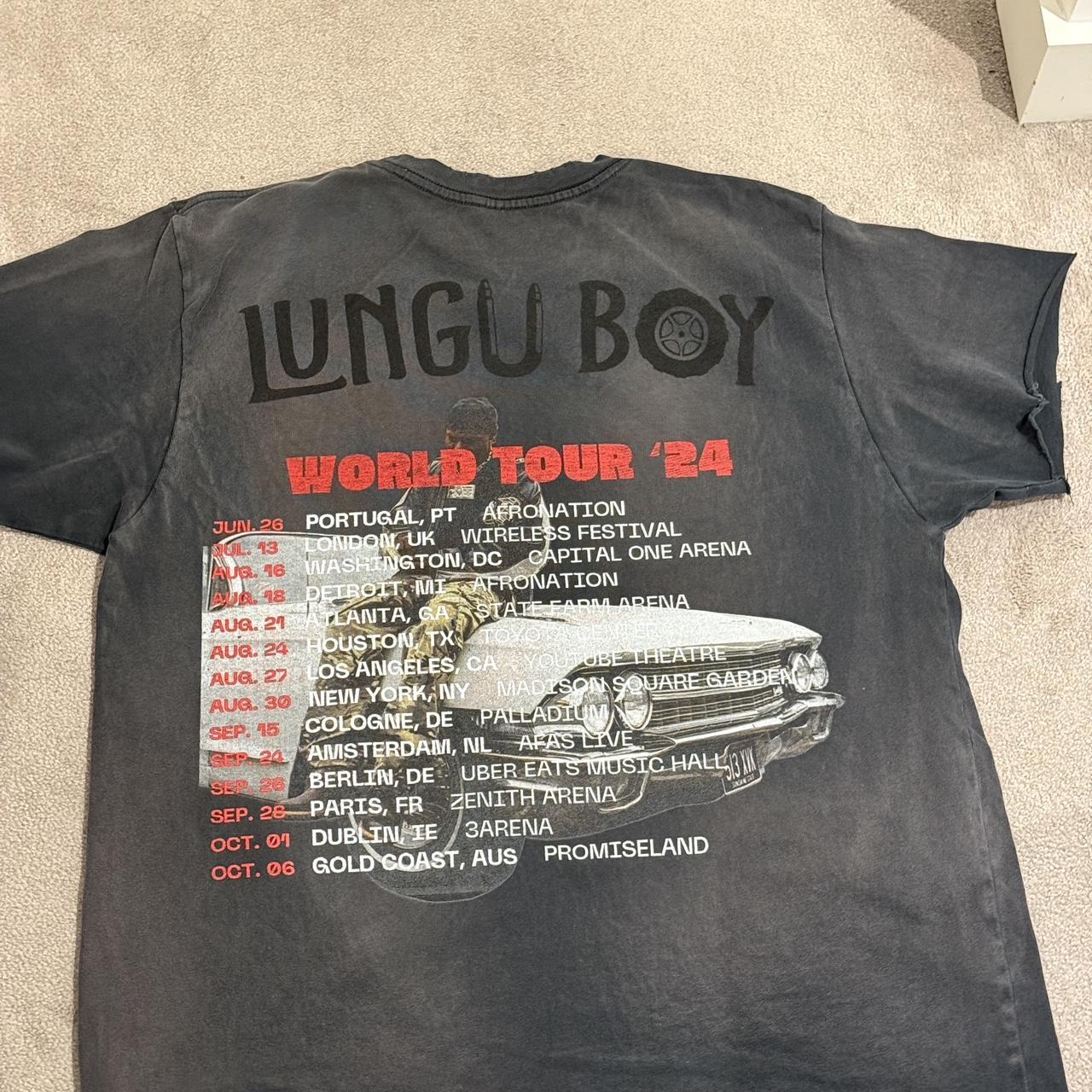 Asake Lungu Boy Tour T-shirt Size L - fits as M... - Depop
