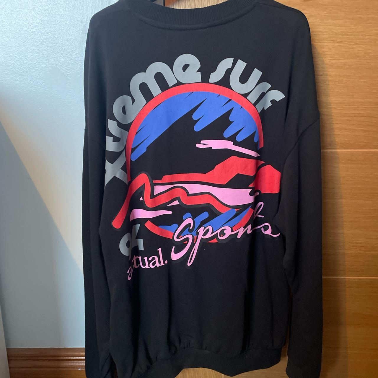 BLACK 94 ACTUAL SWEATSHIRT ASOS SIZE MENS SMALL FITS... - Depop