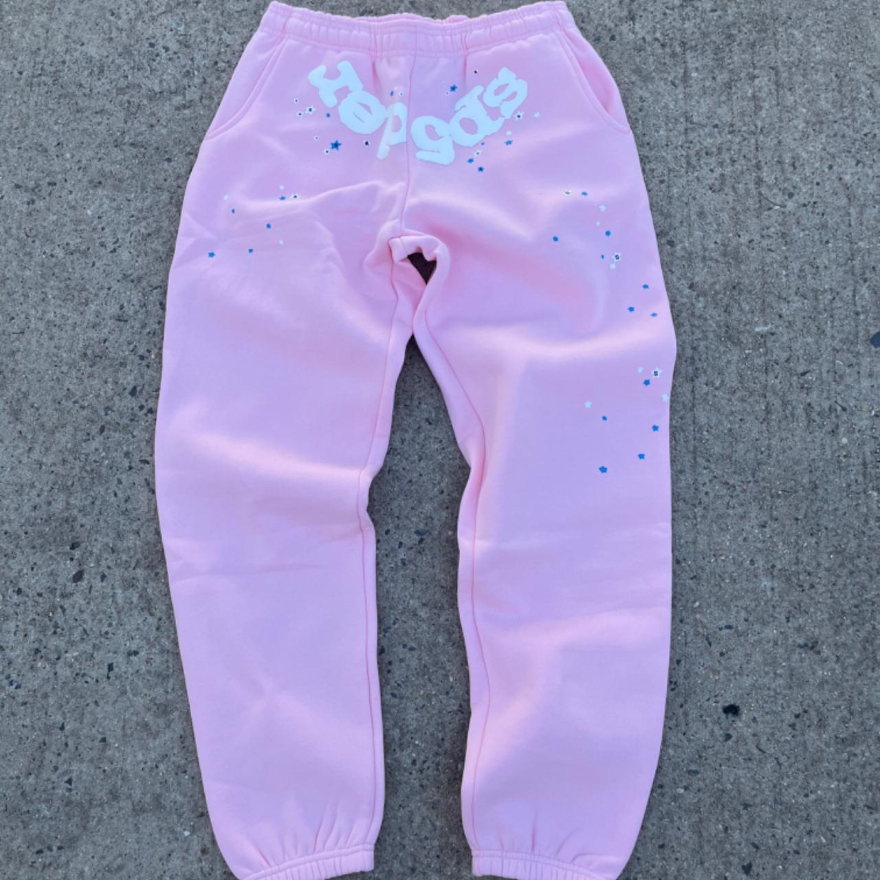 Sp5der Sweatpants Og Pink Brand New - Depop