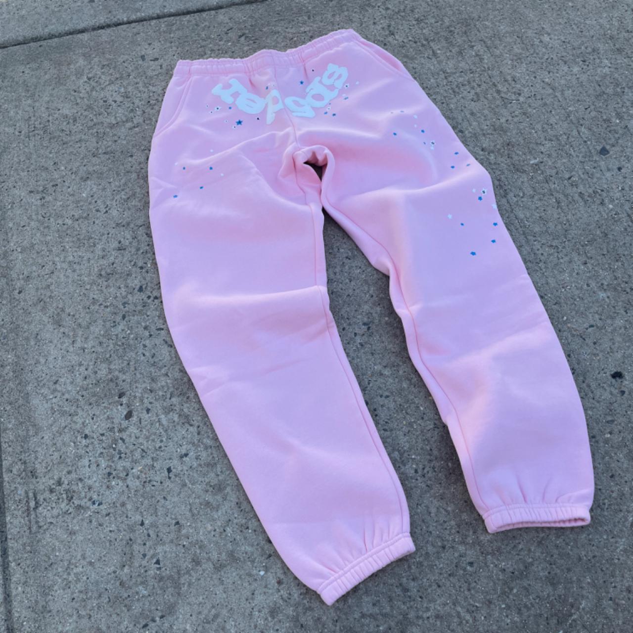Sp5der Sweatpants Og Pink Brand New - Depop