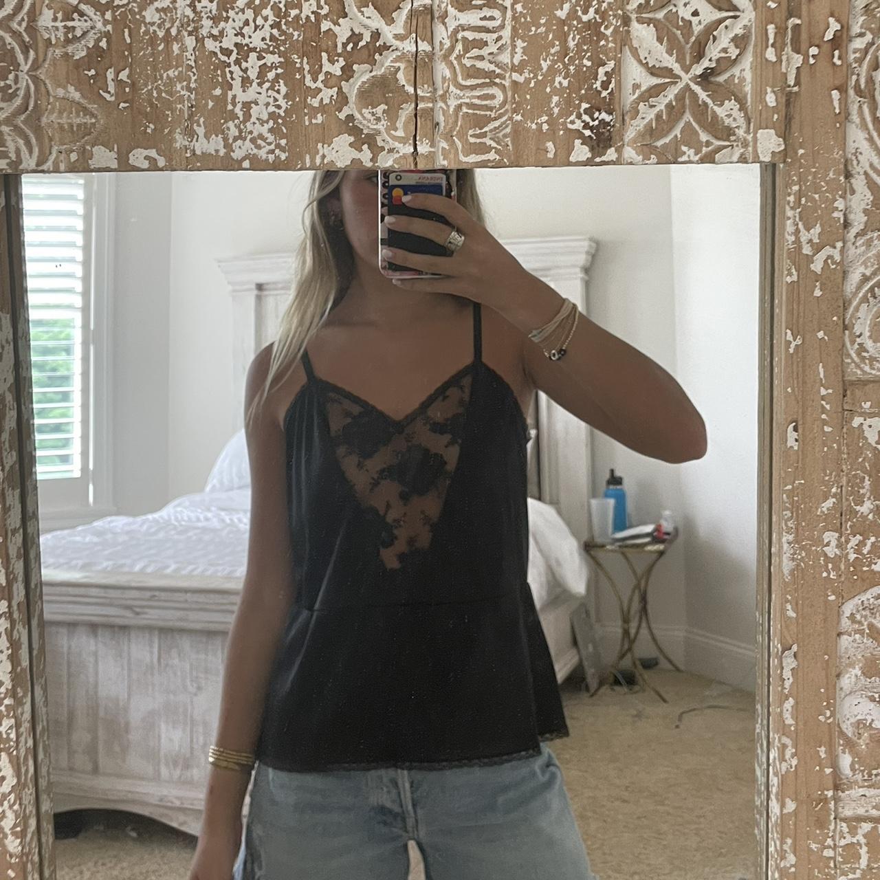 Lingerie lace top Super cute tucked into jeans I... - Depop