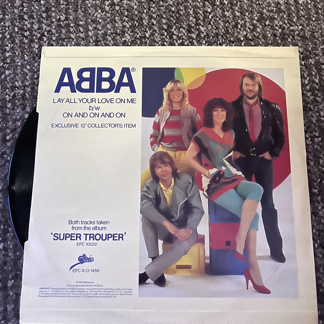 ABBA Vinyl Record ABBA lay all your love on me... - Depop
