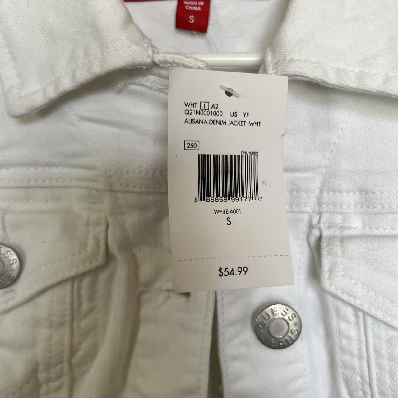 Guess Women's White Jacket | Depop
