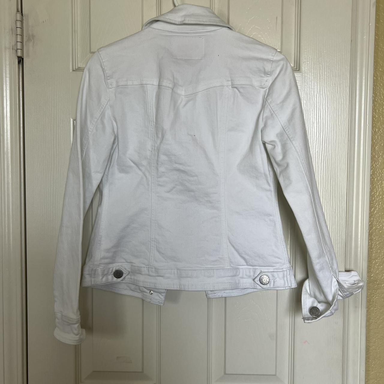 Guess Women's White Jacket | Depop