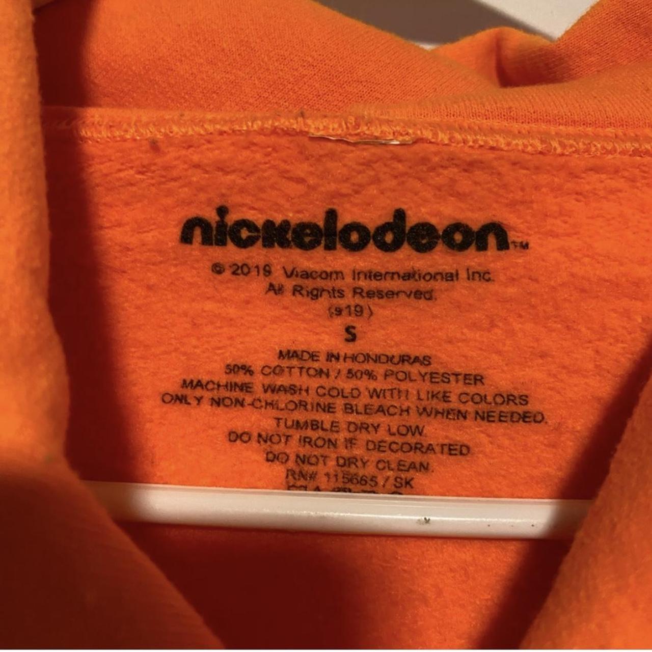 Neon orange Nickelodeon Rugrats hoodie with... - Depop