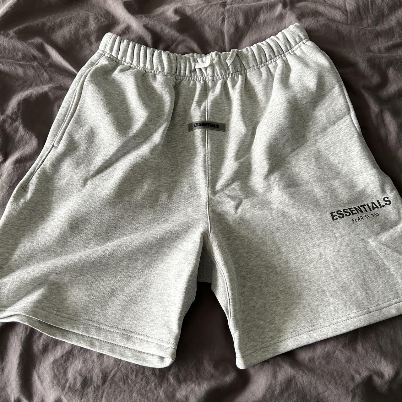 Light Grey Essentials Shorts Men’s... - Depop
