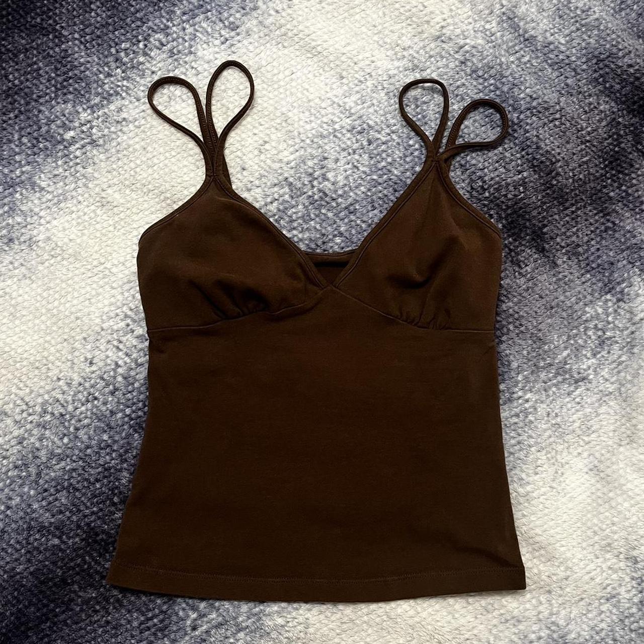 Brown Cami Size: small - Depop