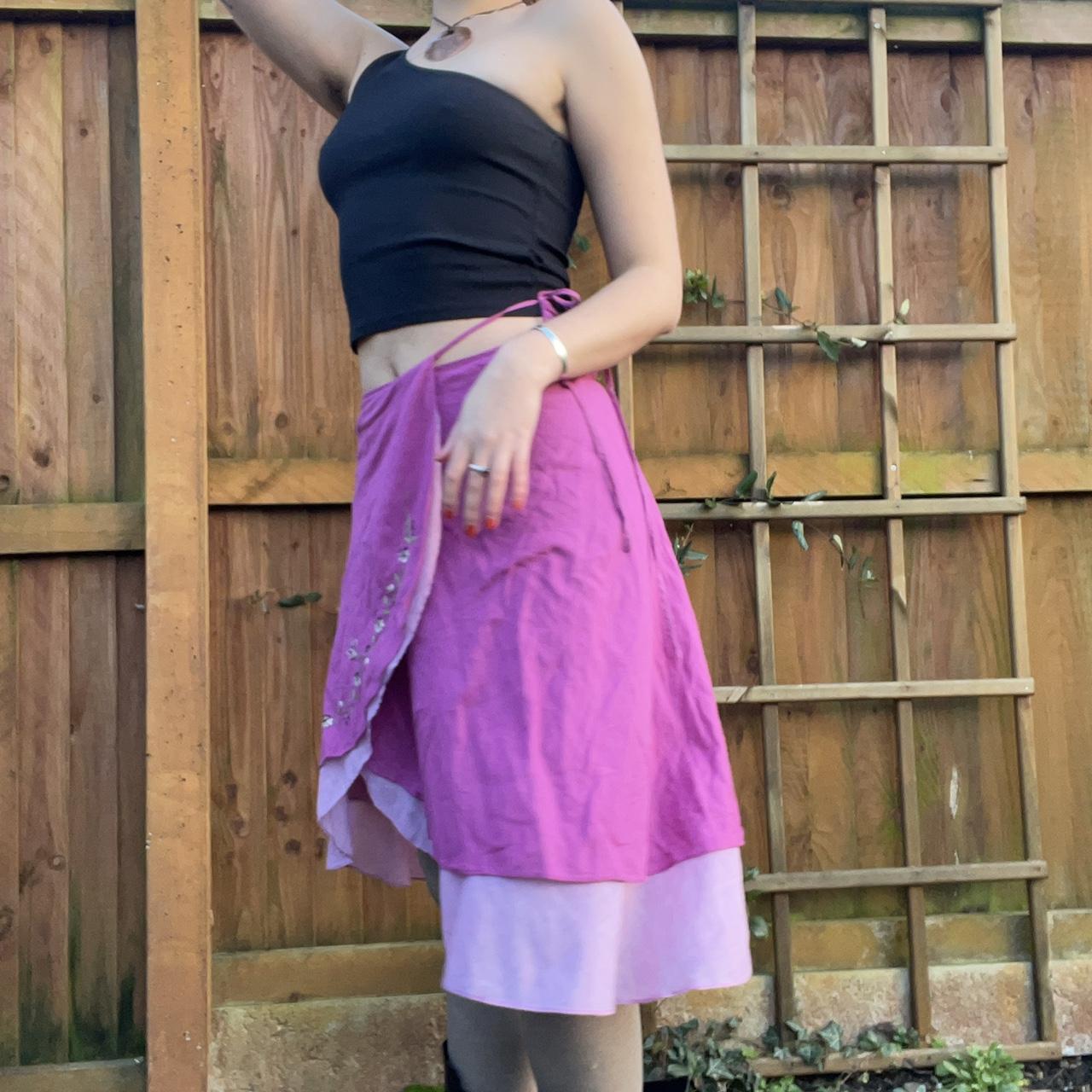 Womens Pink Skirt Depop