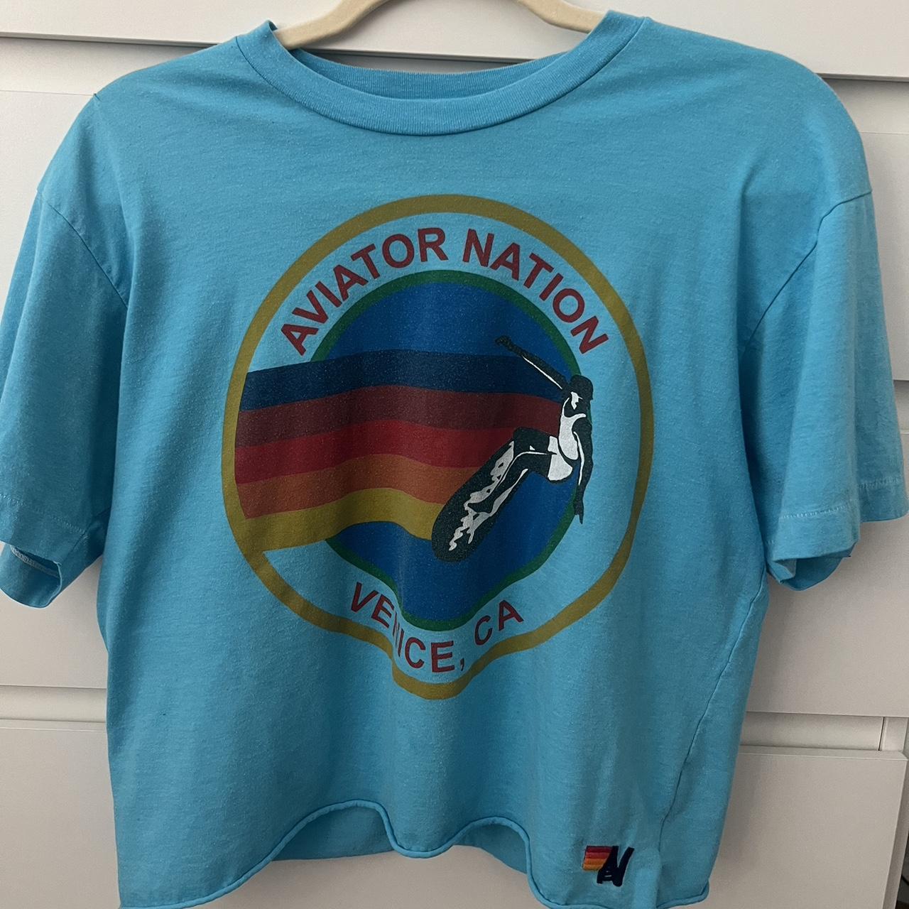 Aviation nation shirt!! Size M but could fit small. - Depop