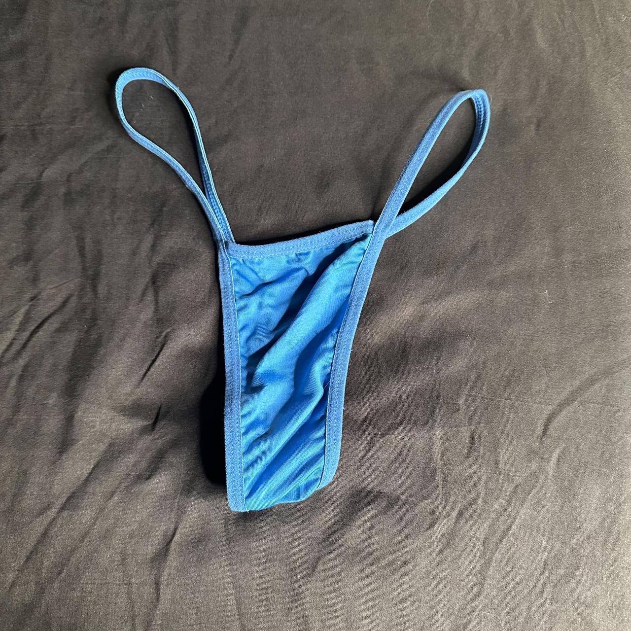 💙Bright Blue G-String Thong💙 Never worn besides to... - Depop