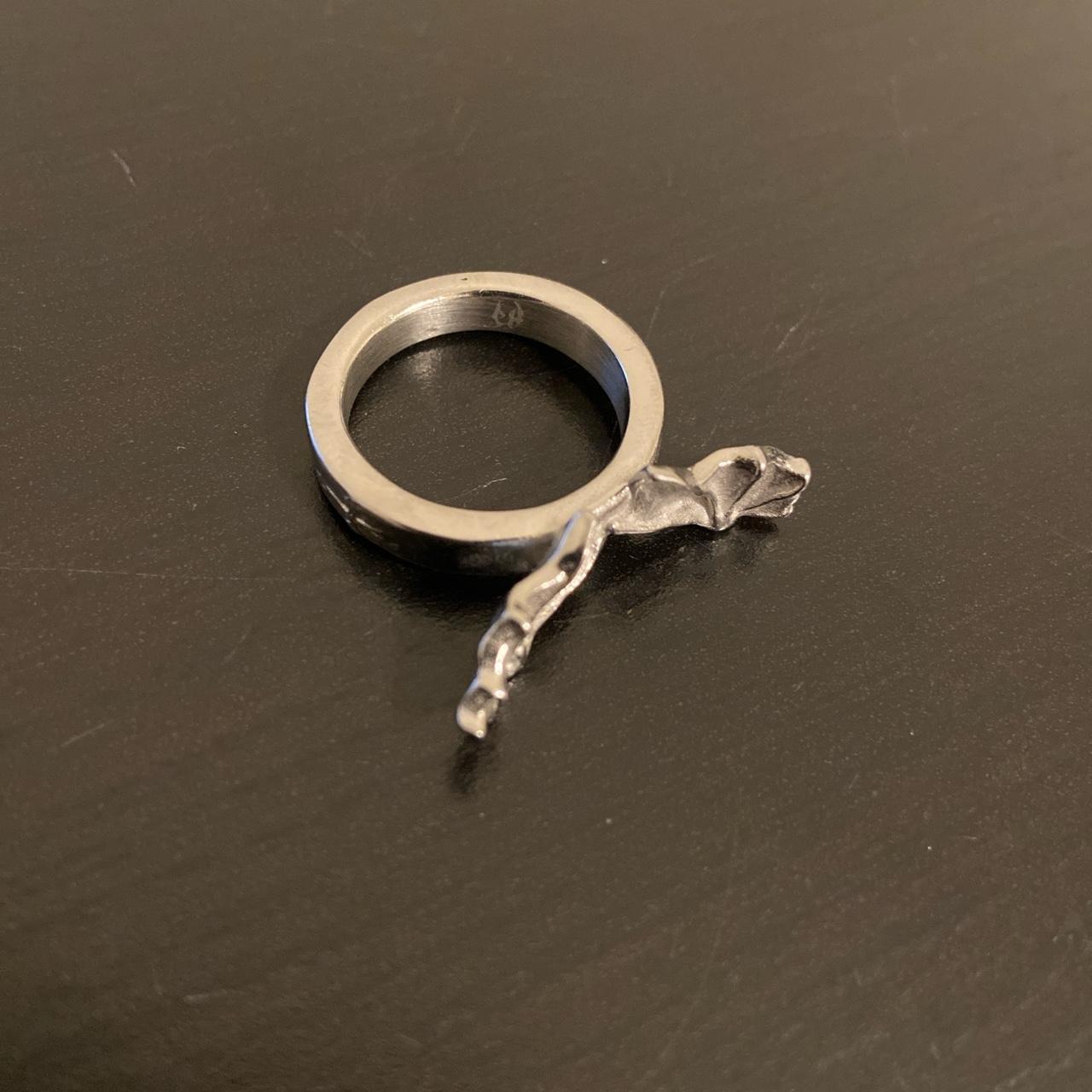 Hard Jewelry Deathwing ring stainless steel size... - Depop