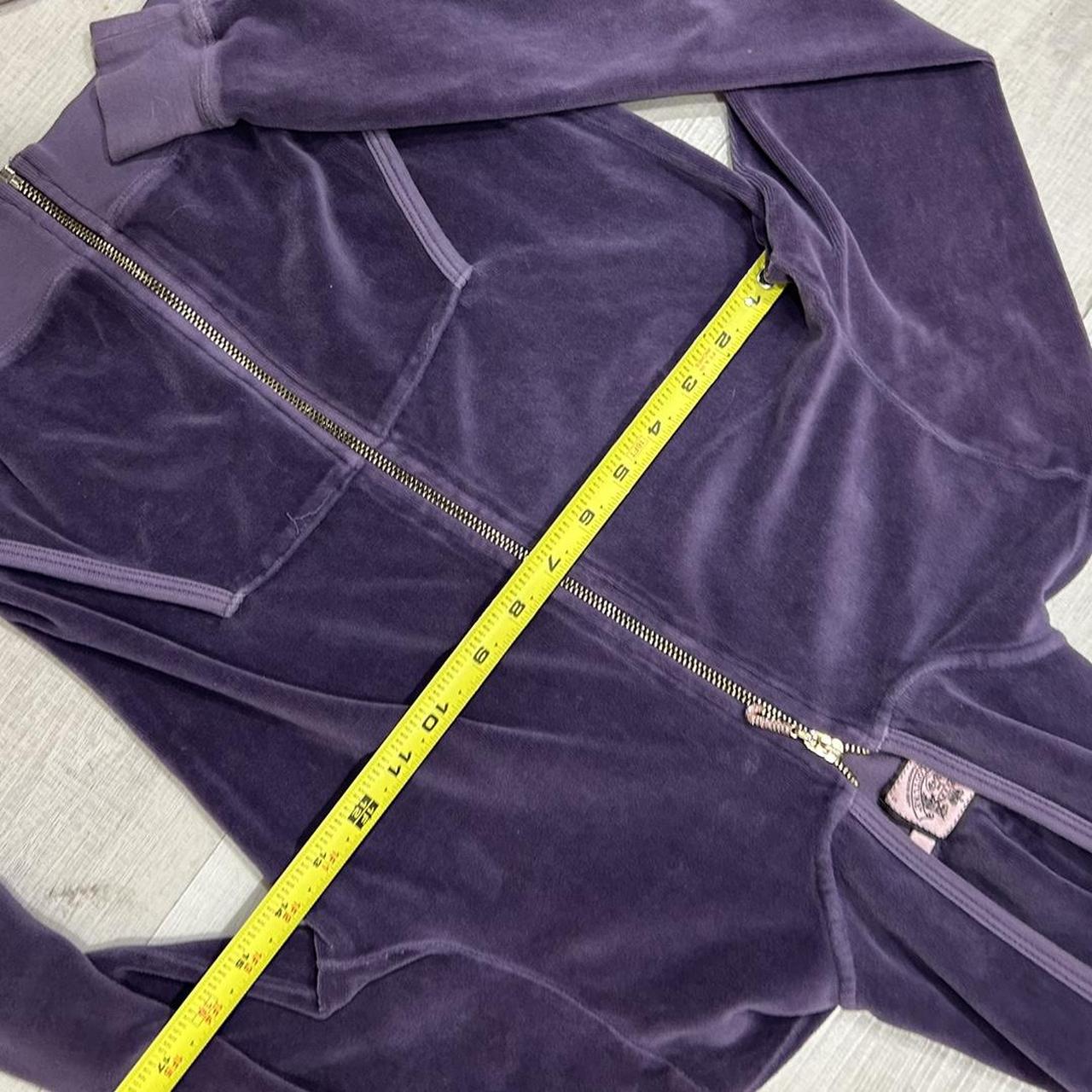 Y2K JUICY COUTURE VELOUR ZIP UP HOODIE made in usa!... - Depop