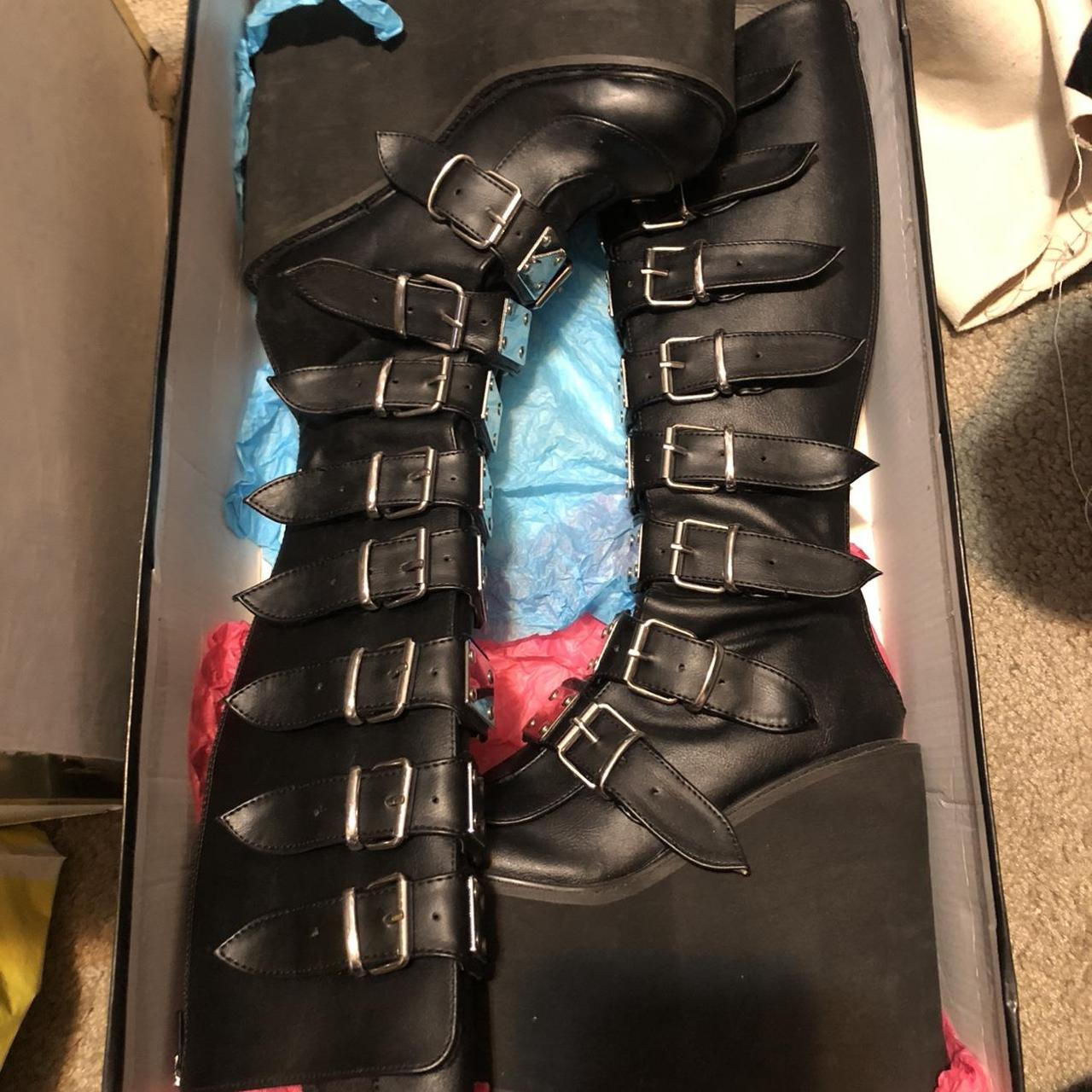 Demonia Trinity Boots-Swing 815///SIZE:Women’s US 7... - Depop