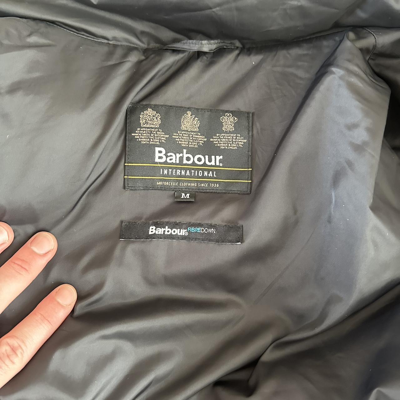 Barbour international coat, fibre down. Medium... - Depop