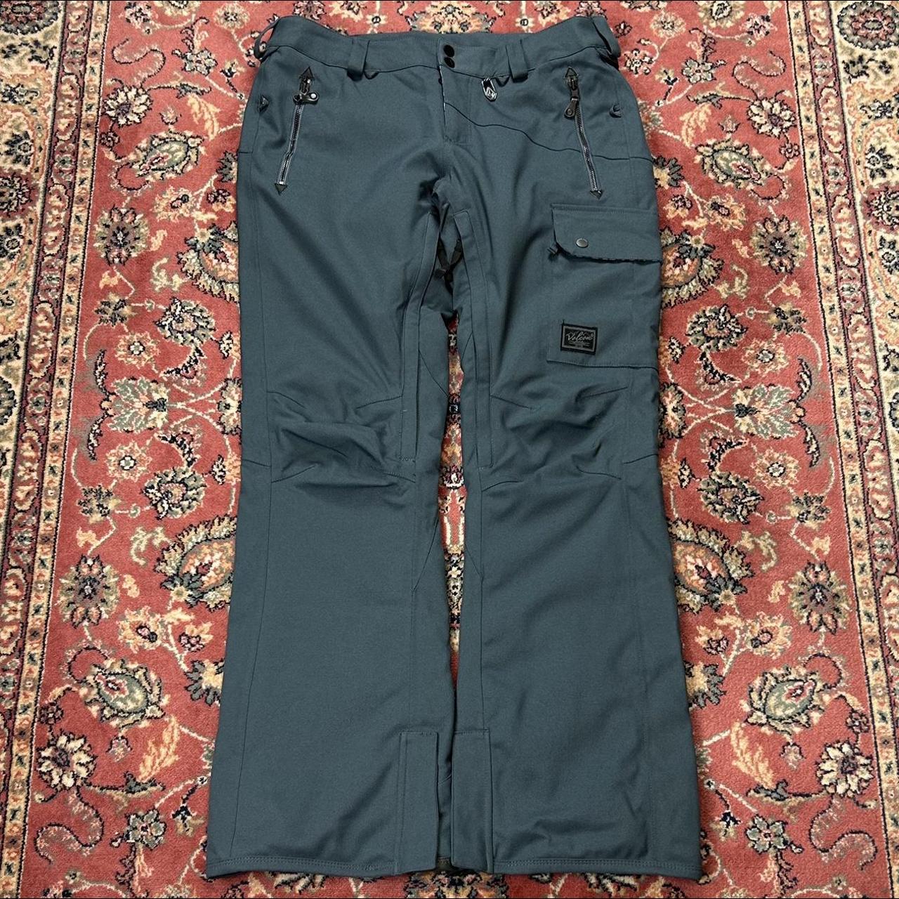 Volcom Men's Navy and Blue Trousers | Depop