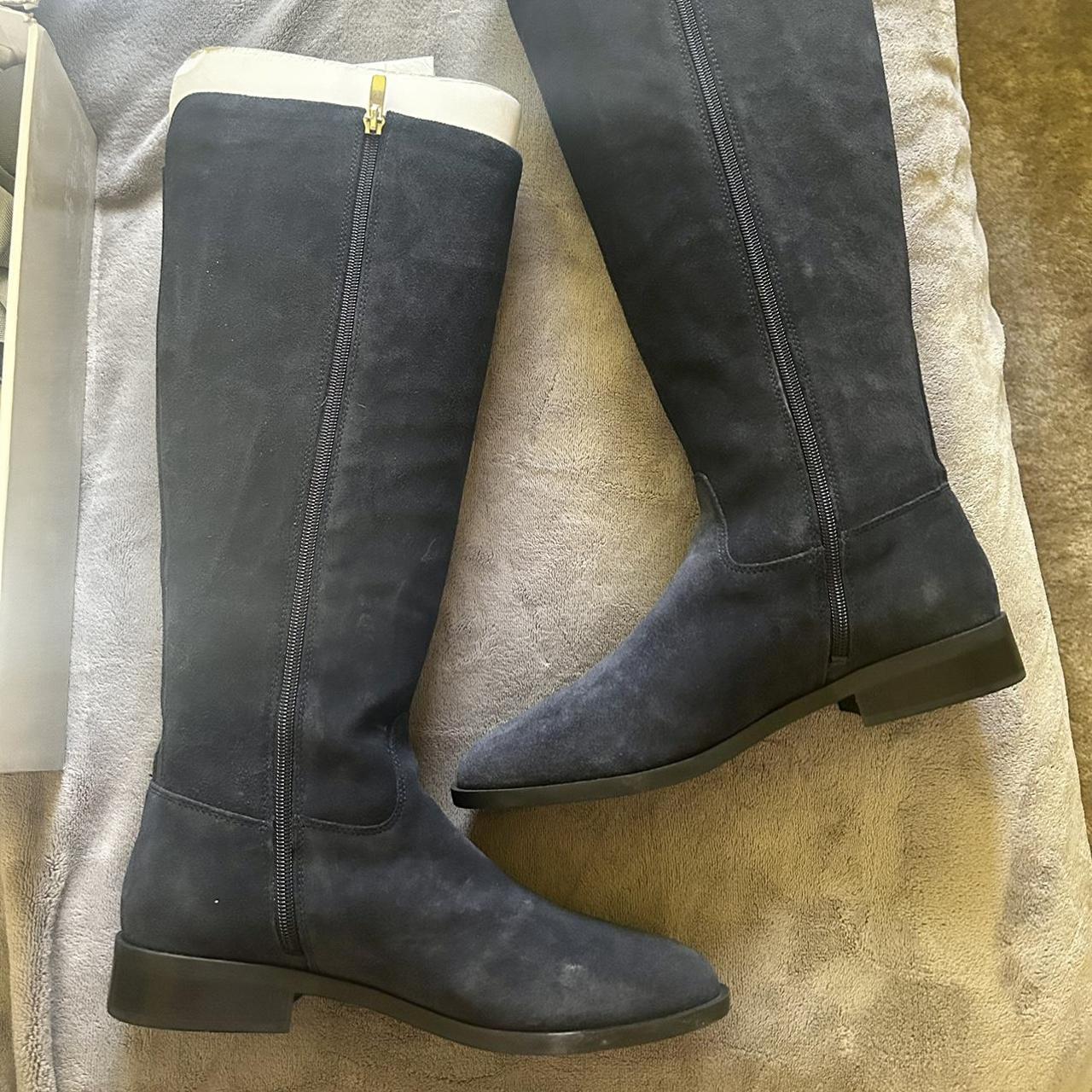 Marc Fisher riding boots (Navy blue suede) Brand... - Depop