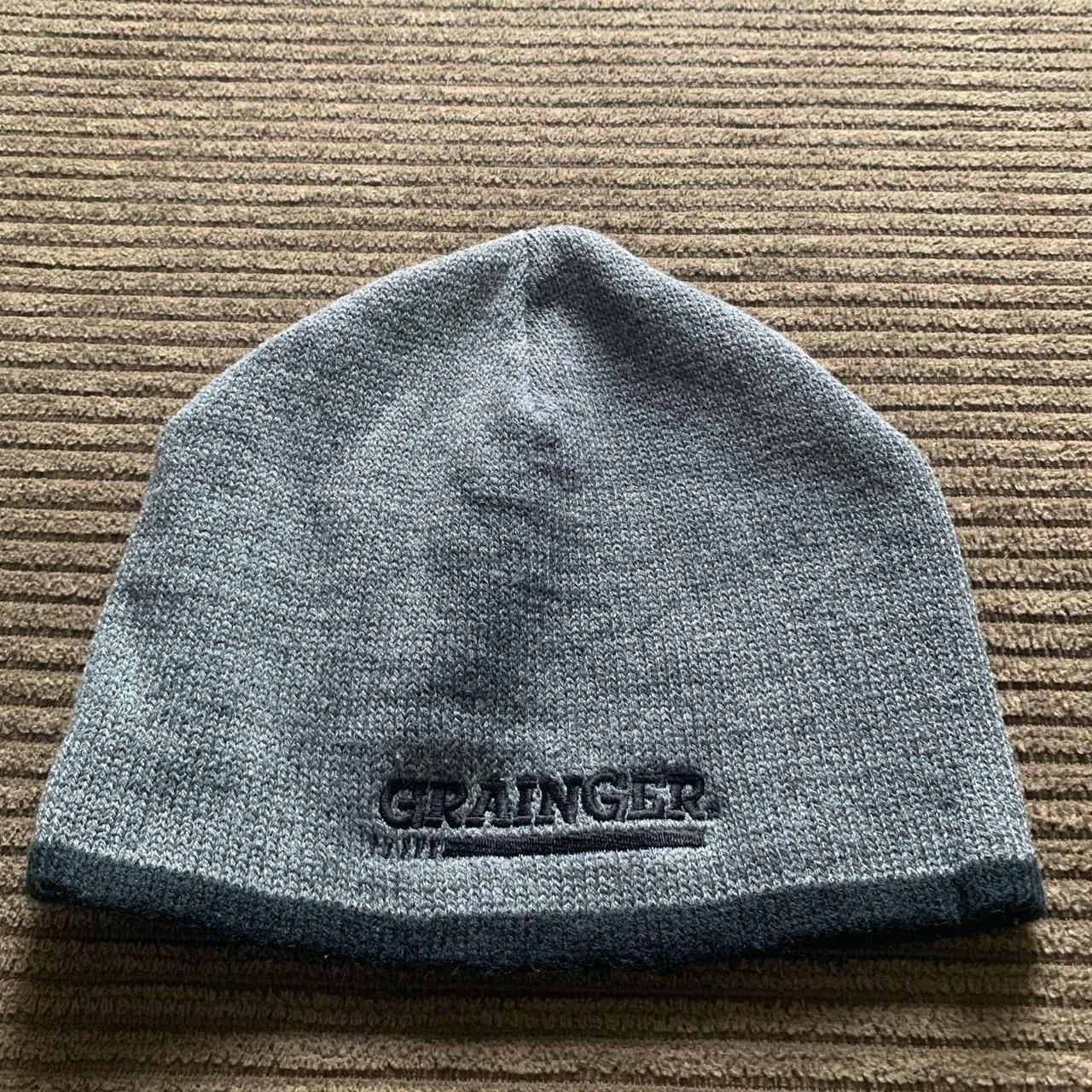 Grainger work beanie - grey & black - Depop
