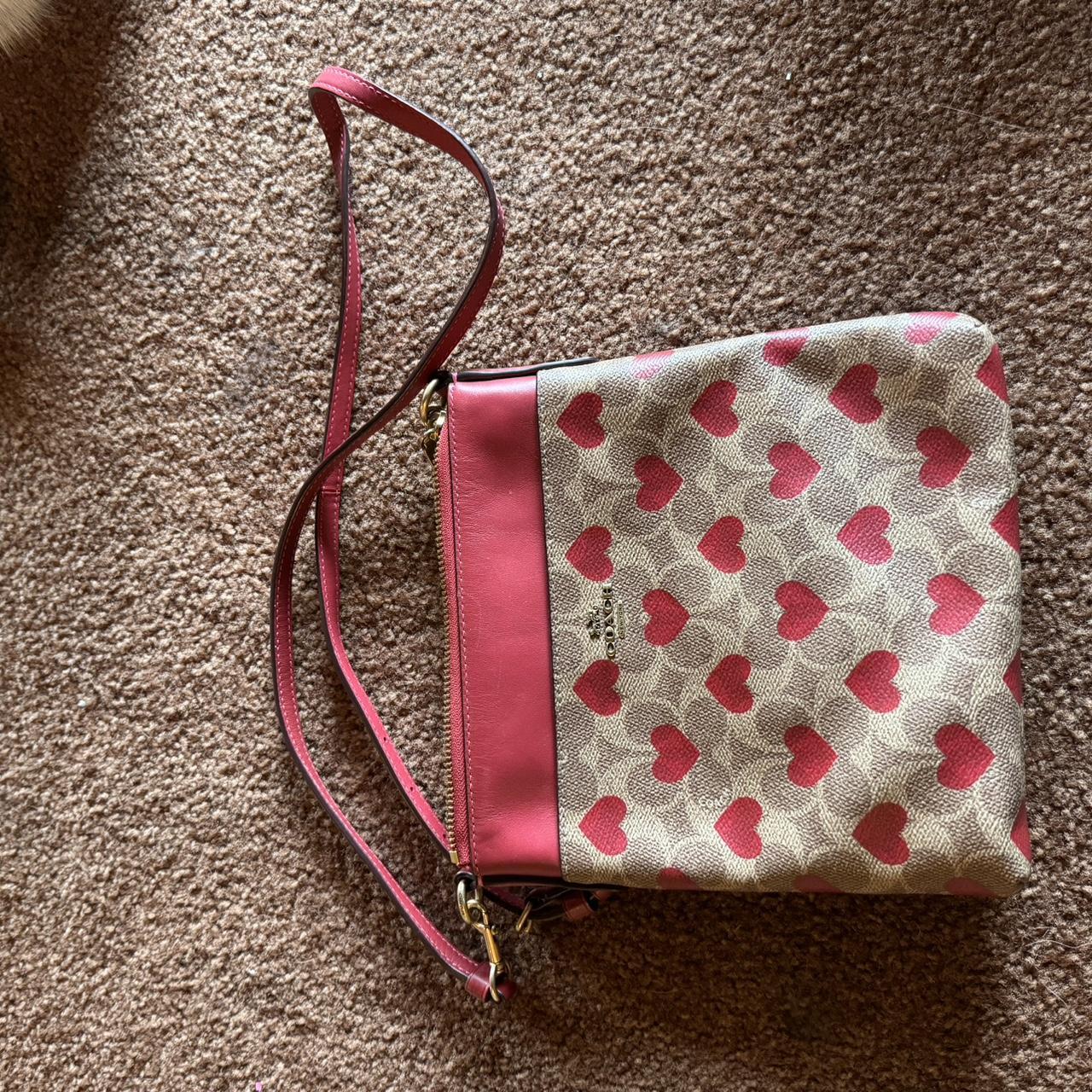 Coach heart bag Medium sized #coach #coachpurse... - Depop