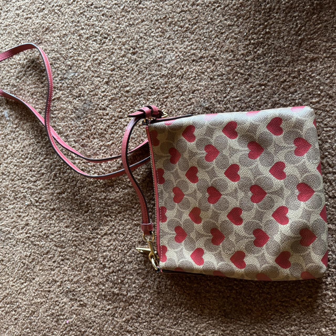 Coach heart bag Medium sized #coach #coachpurse... - Depop